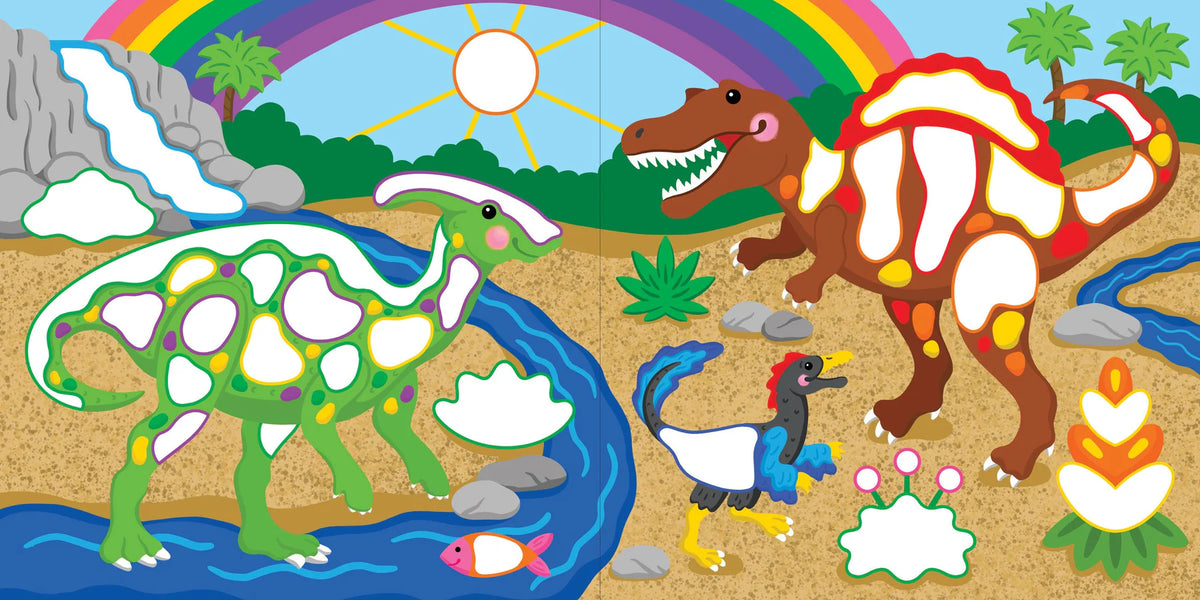 Color-By-Dots Sticker Book - Dinosaurs – Jacque Michelle