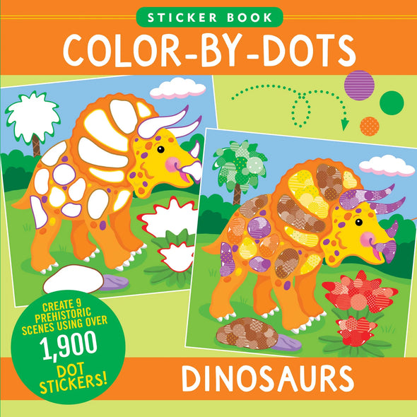 Color-By-Dots Sticker Book - Dinosaurs – Jacque Michelle